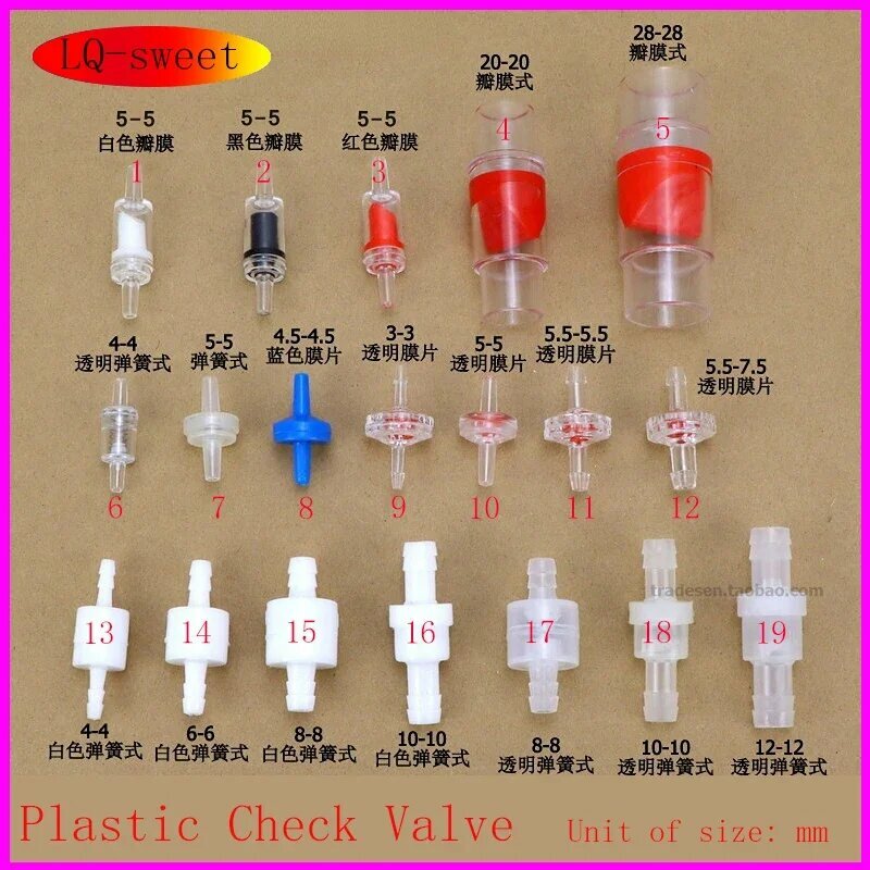 Односторонние пластиковые обратные клапаны для воды, 2 шт. 18 10-10 spring