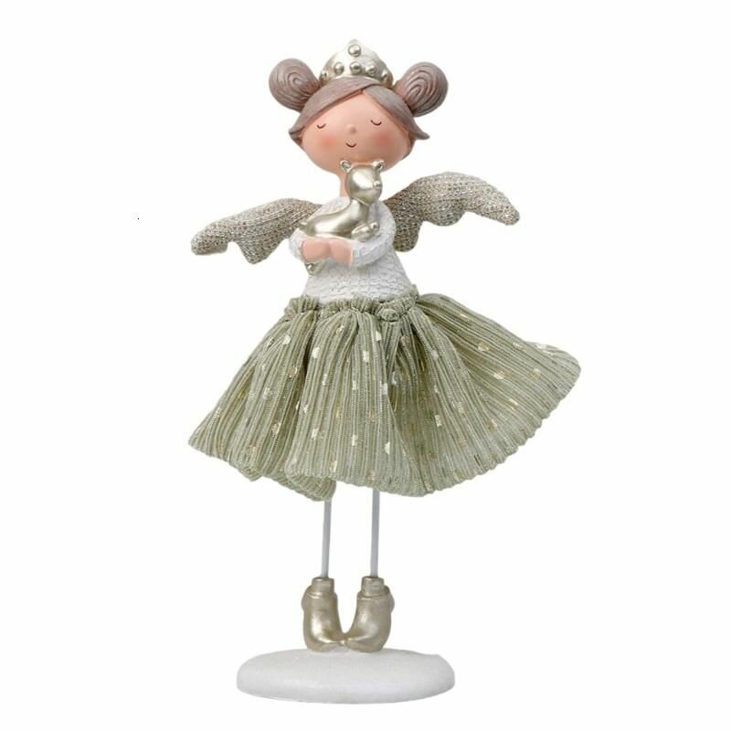 Креативное украшение куклы-ангела из плюша- большой ангел с тонкими ножками