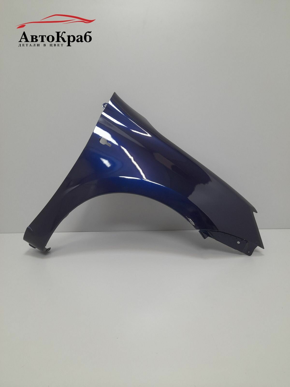 Крыло переднее правое пластиковое в цвет для Лада Гранта 2011 - 2017 г. 429 - персей, темно синий