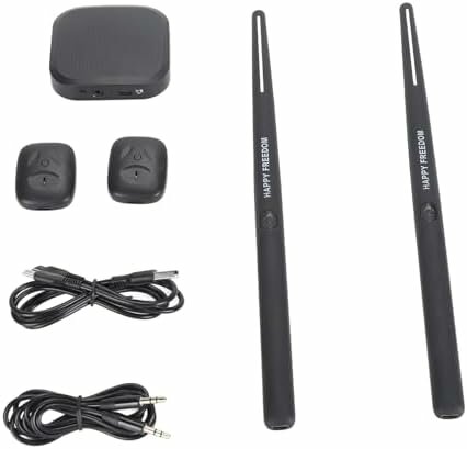 Виртуальный барабанный комплект, портативная электронная ударная установка с барабанными палочками, педалями и функцией MIDI, подходящая для начинающих, взрослых и подростков