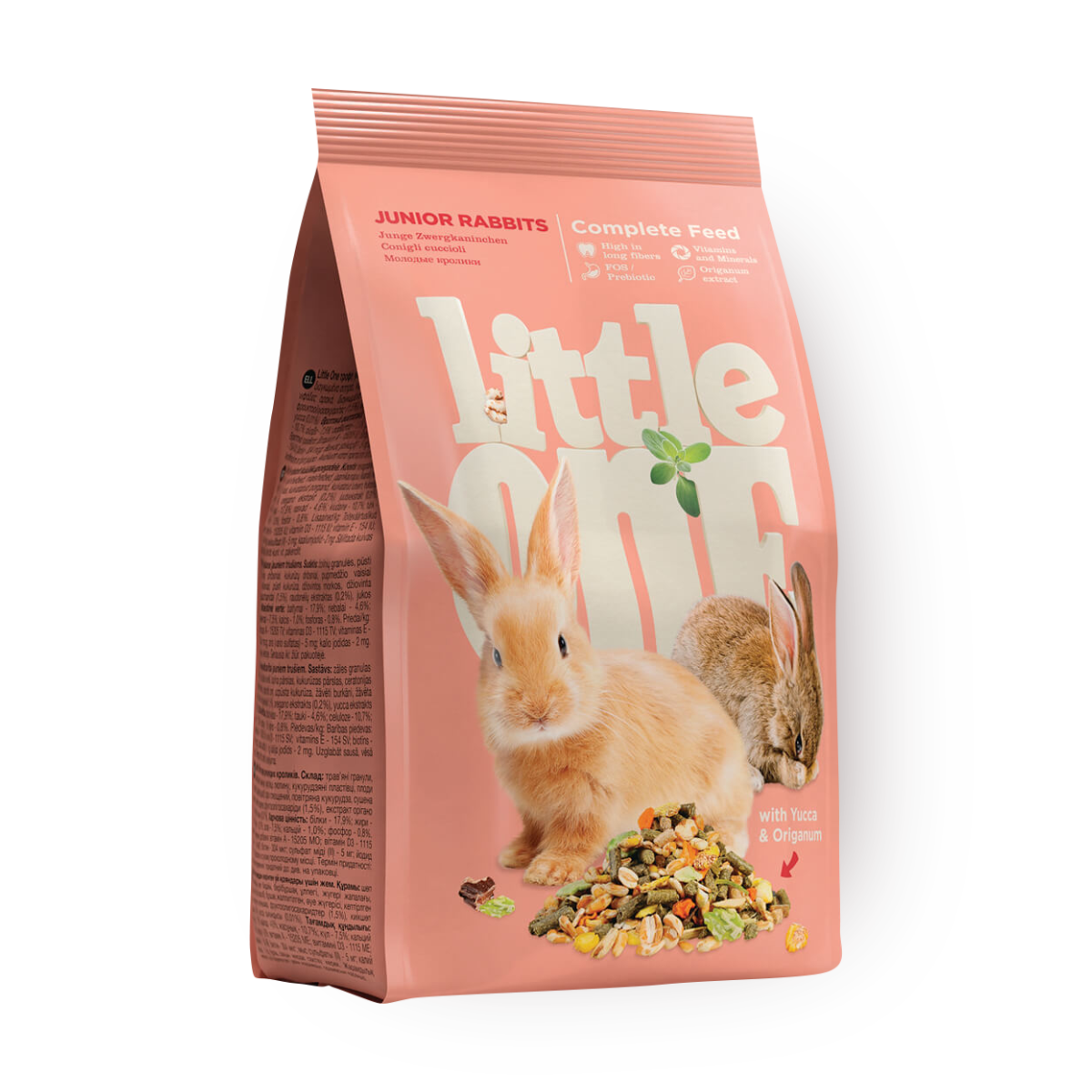 Корм Little One "Для молодых кроликов", зерновая смесь, для иммунитета, 900г