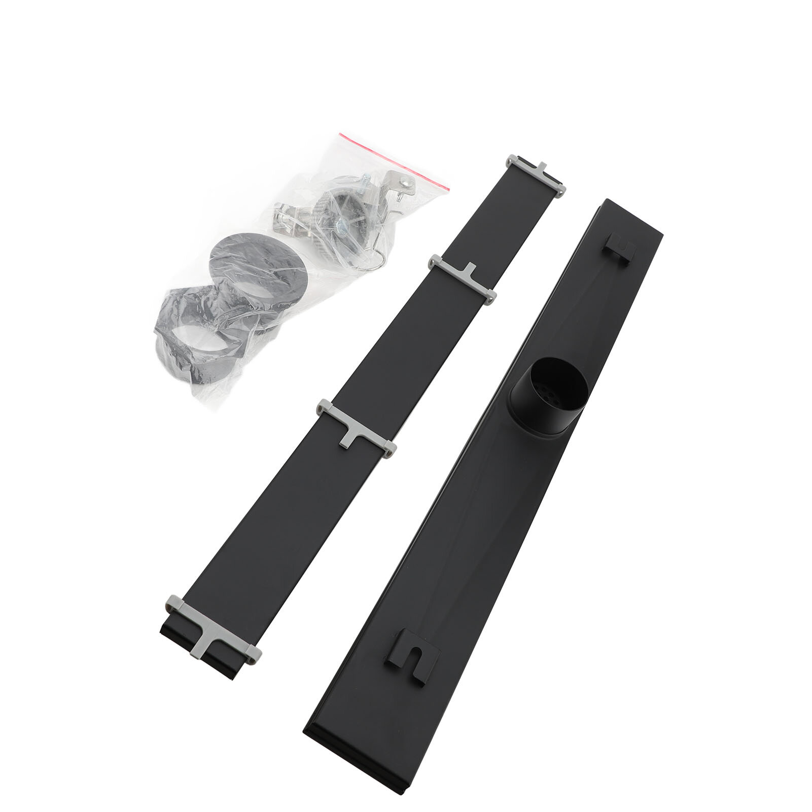 Линейный душ слив 24 дюйма 304 из нержавеющей стали вставленная плитка Прямоугольный душ Столь для дома для домашней ванной балкон матовой черный