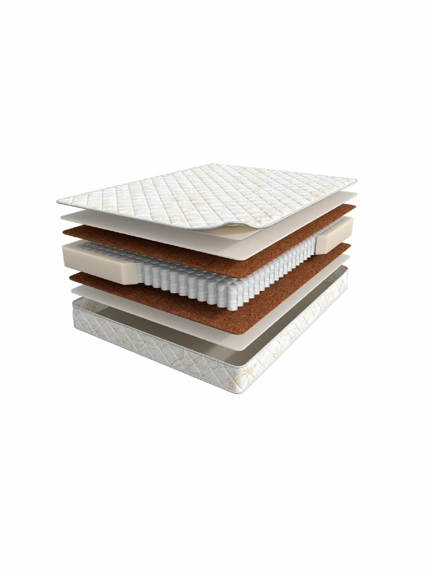 Матрас ортопедический с независимым пружинным блоком Balance Status 190х180 см, 1 шт, бежевый