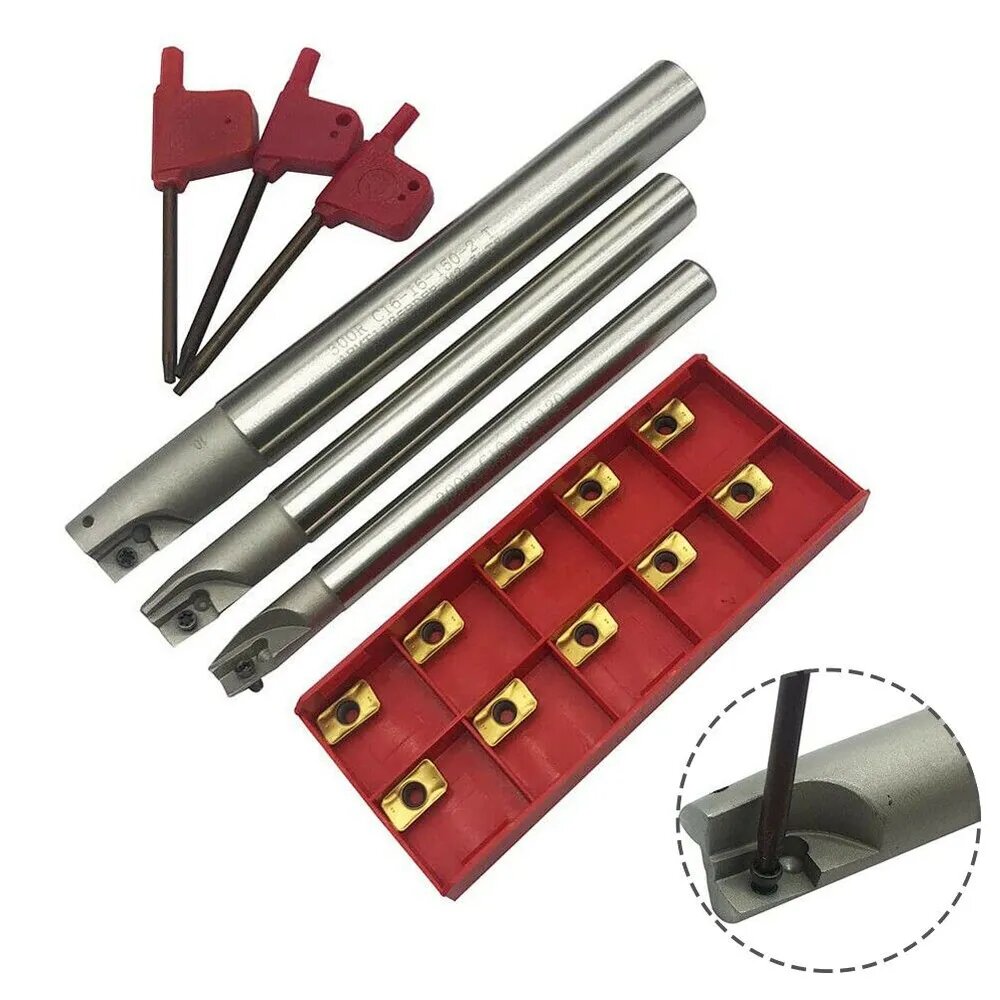 BAP 300R C10-10 + C12-12 + C16-16 Сменный Держатель Концевой Фрезы с ЧПУ + 10шт APMT1135