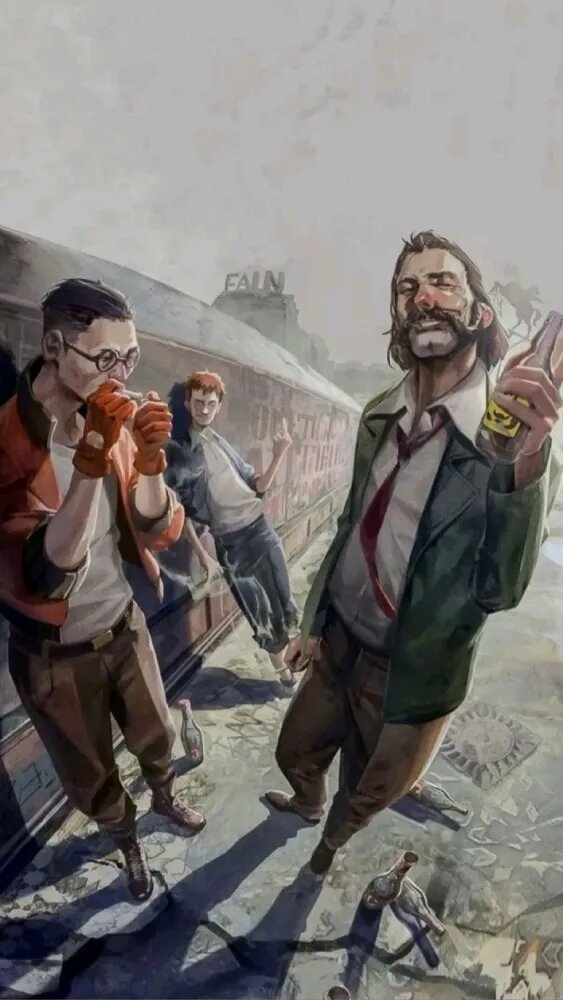 Алмазная Мозаика "Игра Disco Elysium, Диско Элизиум Арт" 40X50 См Алмазная Вышивка / Картина Стразами Подарков /Украшения