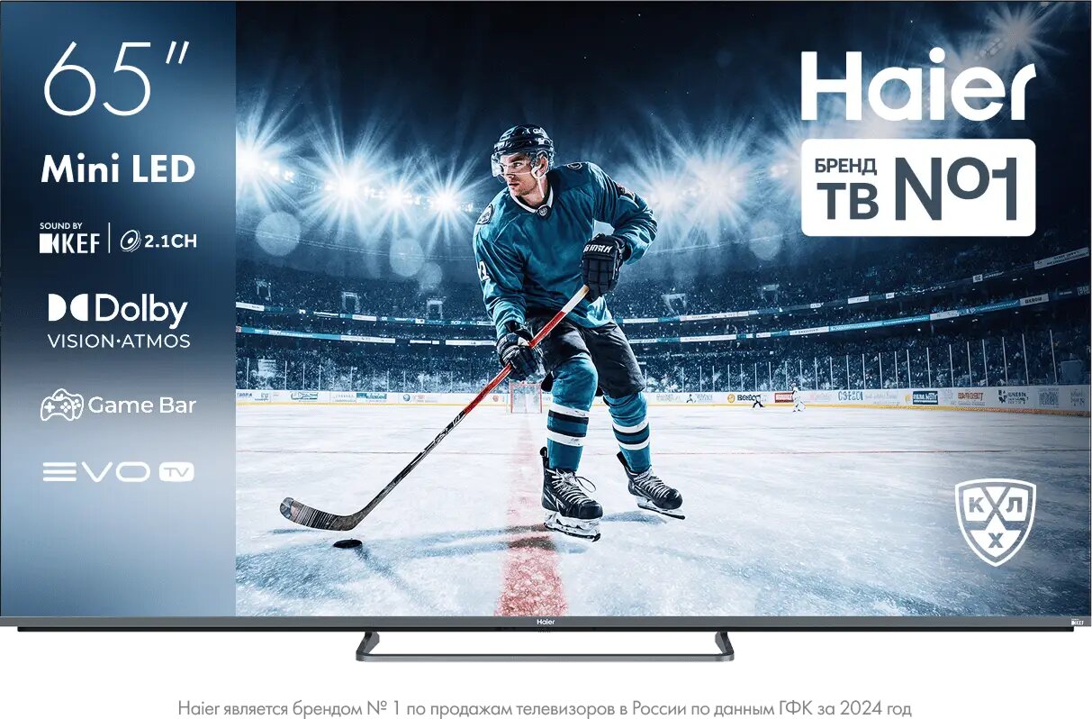 Телевизор Haier 65 MiniLED M4, Android 14, звук от KEF, 4К UHD