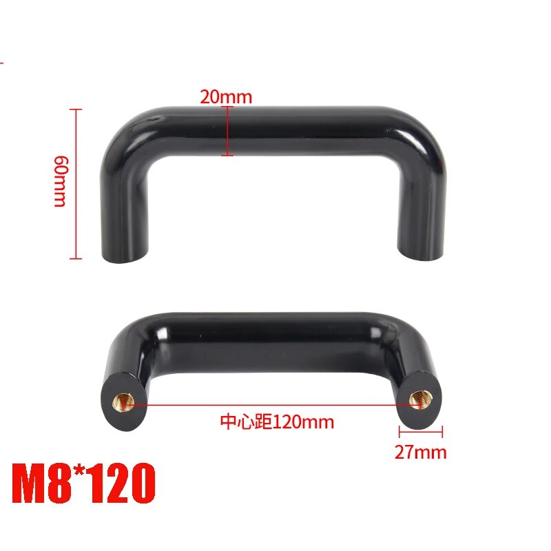 Бакелитовые ручки черные/красные M6 M8 120xM8