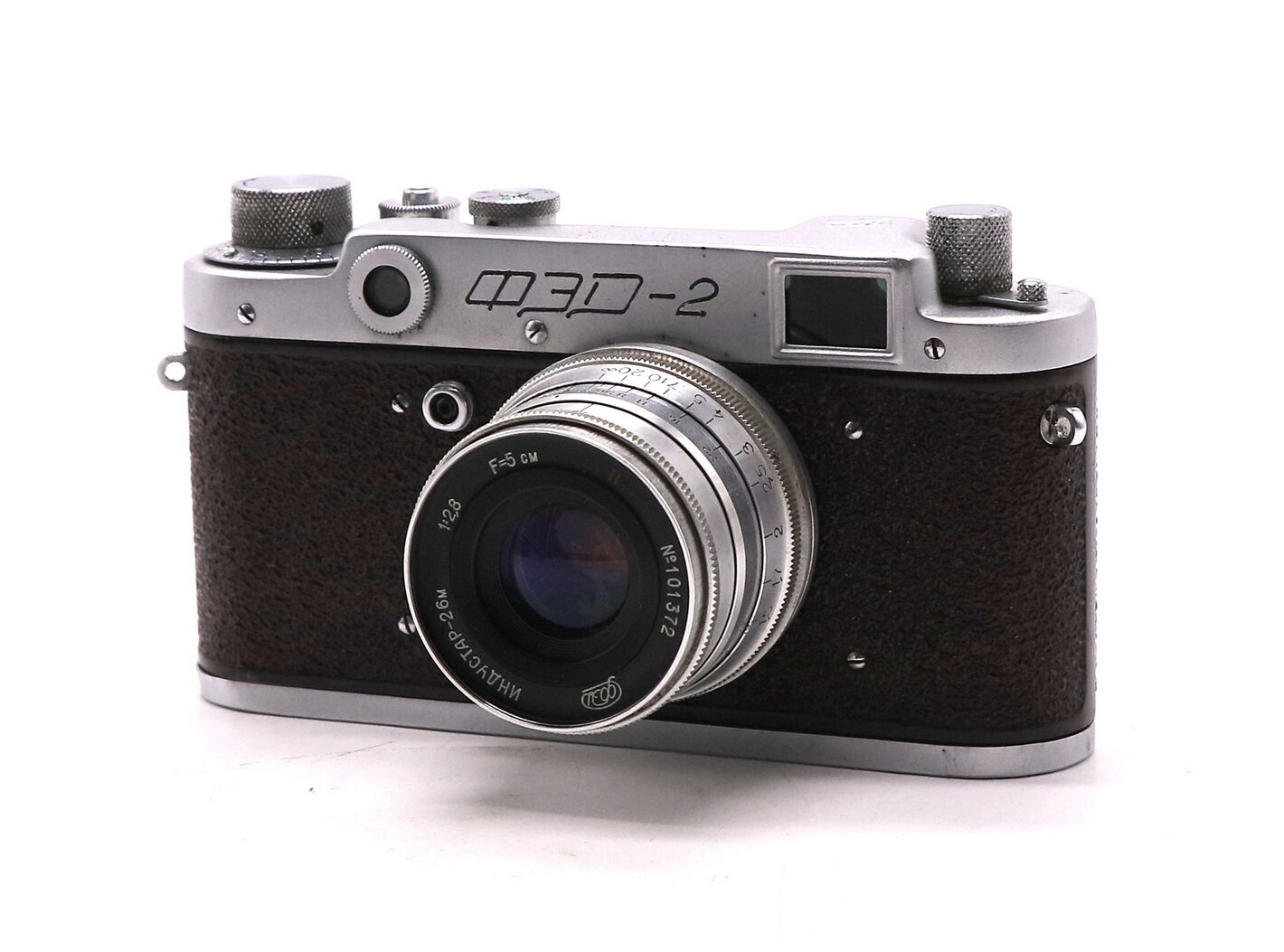 Редкий фотоаппарат Фэд 2 с красным корпусом (СССР)