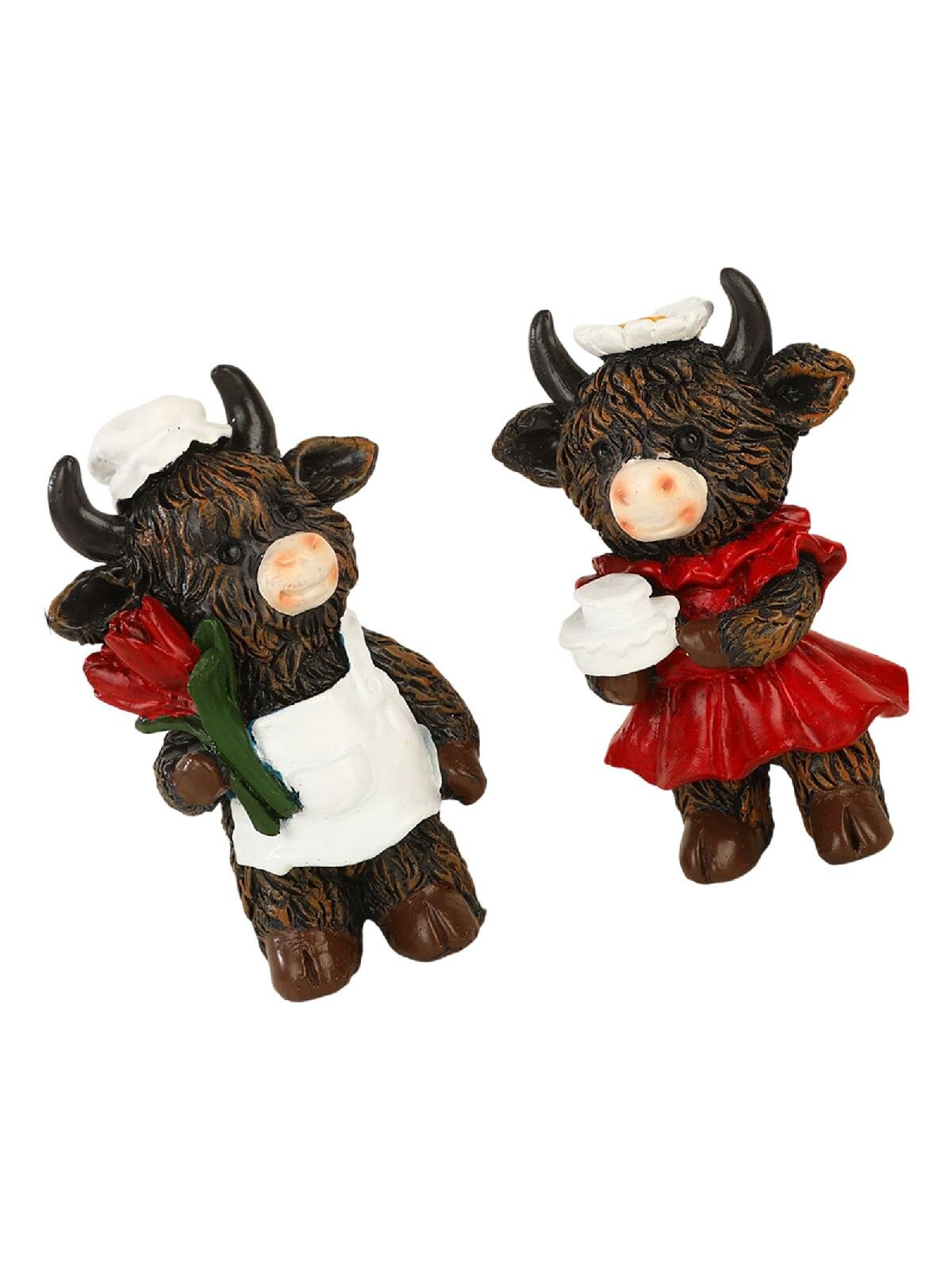 Статуэтка коровы Хайлендса для наружного декора, фигурки коровы Хайлендса для сада