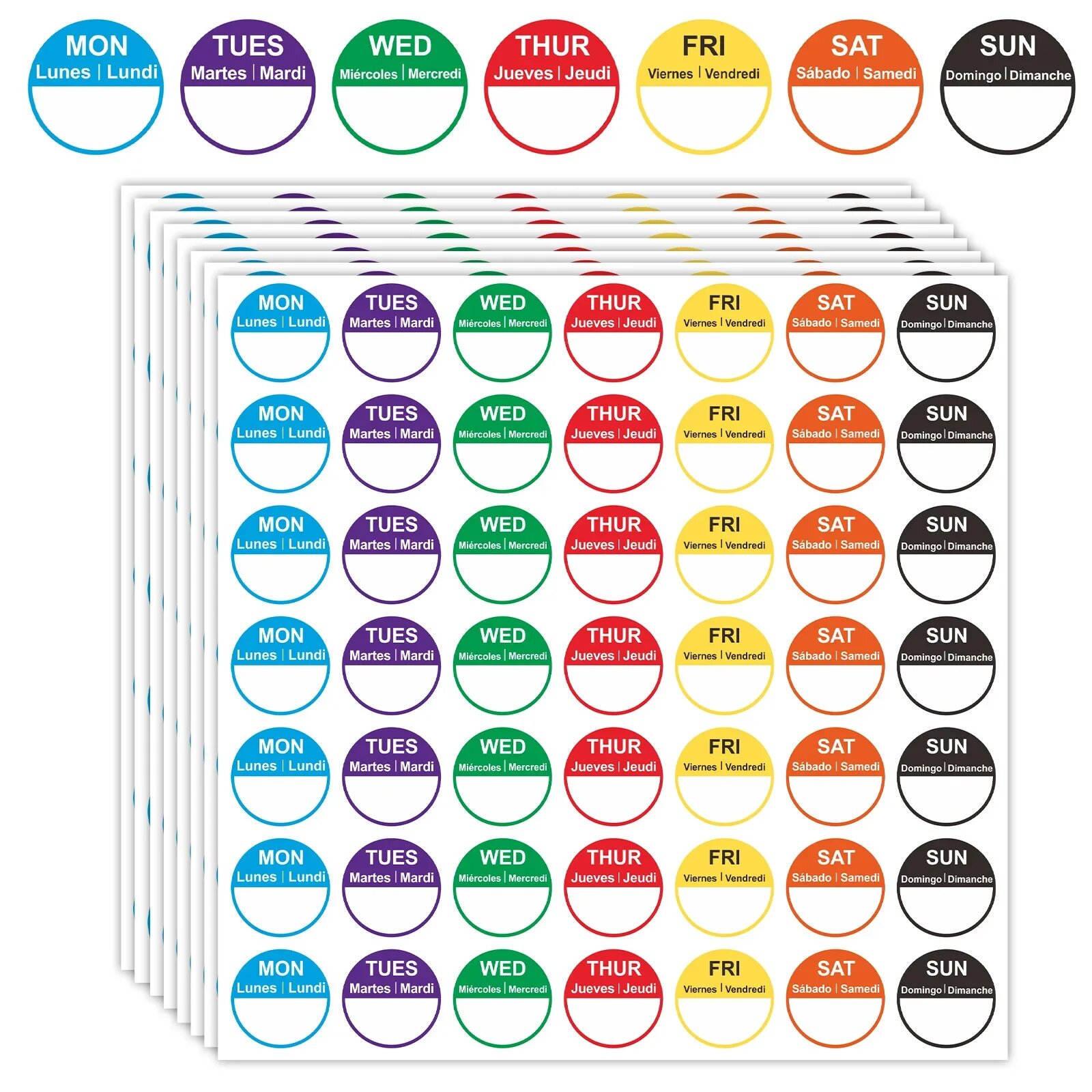 Набор стикеров "День недели", MOONBIFFY