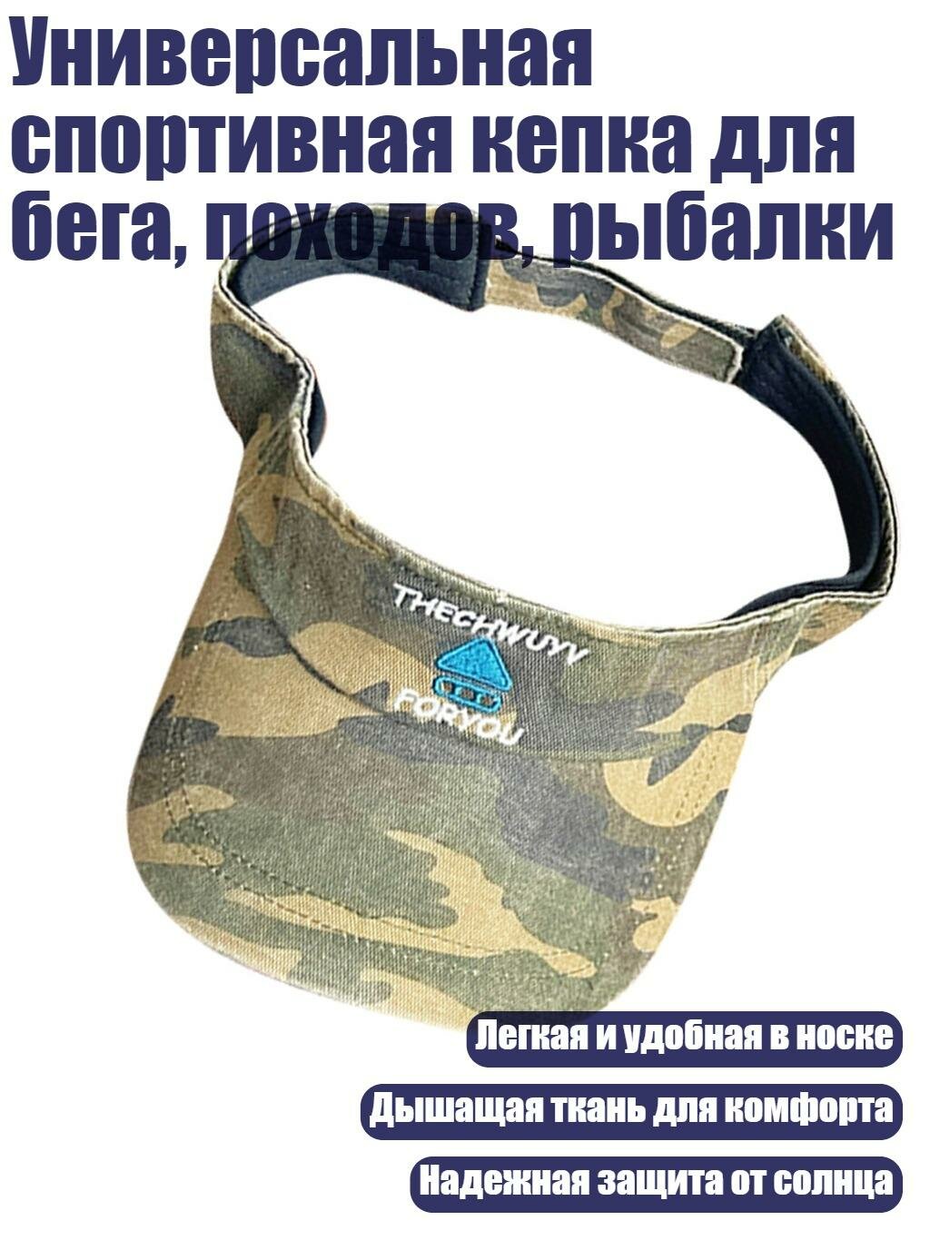 Универсальная спортивная кепка для бега, походов, рыбалки, Армейский Зеленый - ребенок