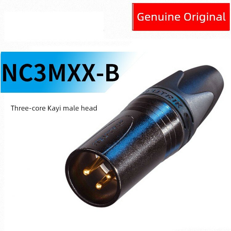 NEUTRIK NC3FXX-B NC3MXX-B XLR XLR позолоченный сбалансированный штекер и гнездо NC3MXX-B позолоченный картонный