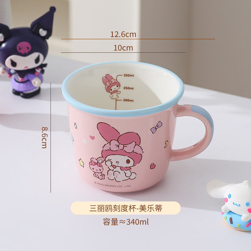 Керамическая миска Sanrio Hello Kitty, детская посуда, набор мисок и тарелок, палочки для еды, ложка, свободное комбинирование