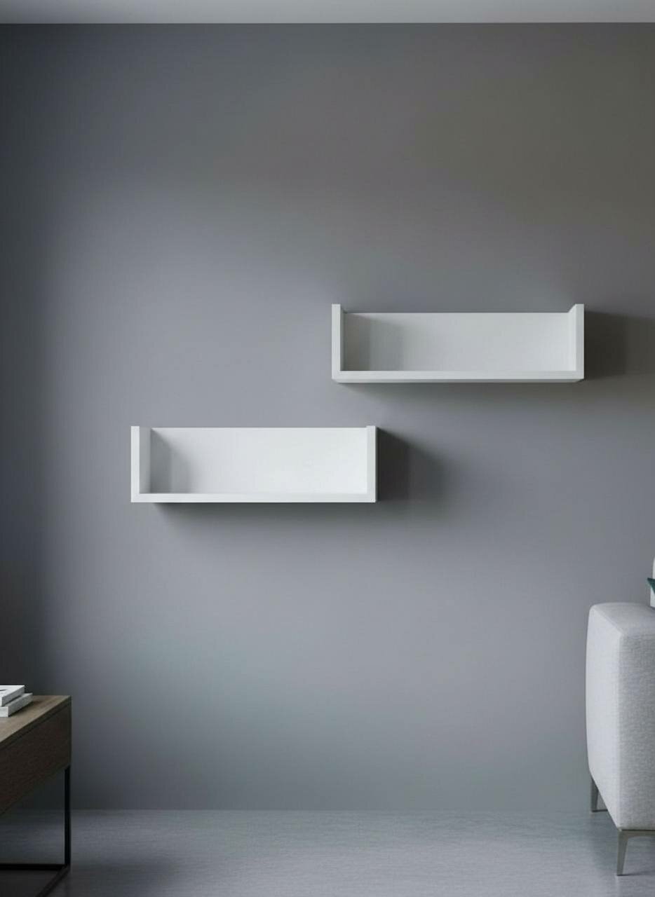 Настенные полки BAOBAB, ЛДСП, цвет белый, для хранения, 40x15x13 см