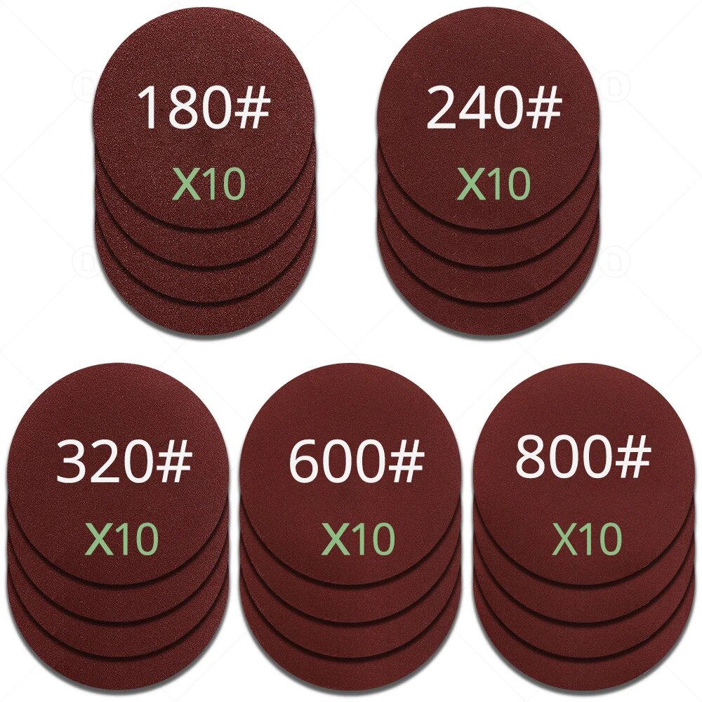 Ассортимент наждачной бумаги 2 3 дюйма, зернистость 60-5000, 3 Inch 75mm, 180-240-320-600-800