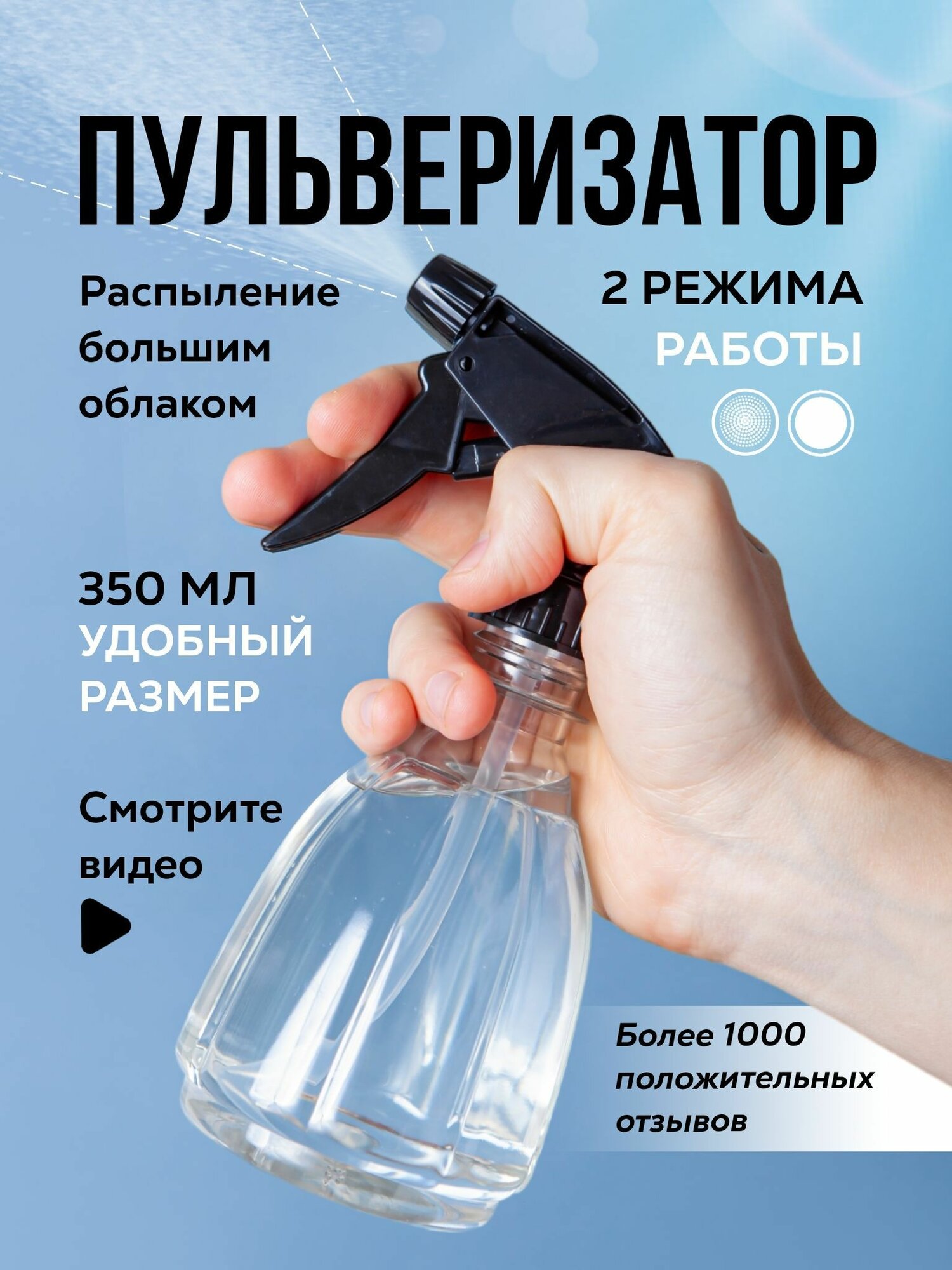 Пульверизатор для воды, опрыскиватель (распылитель) "пшик"