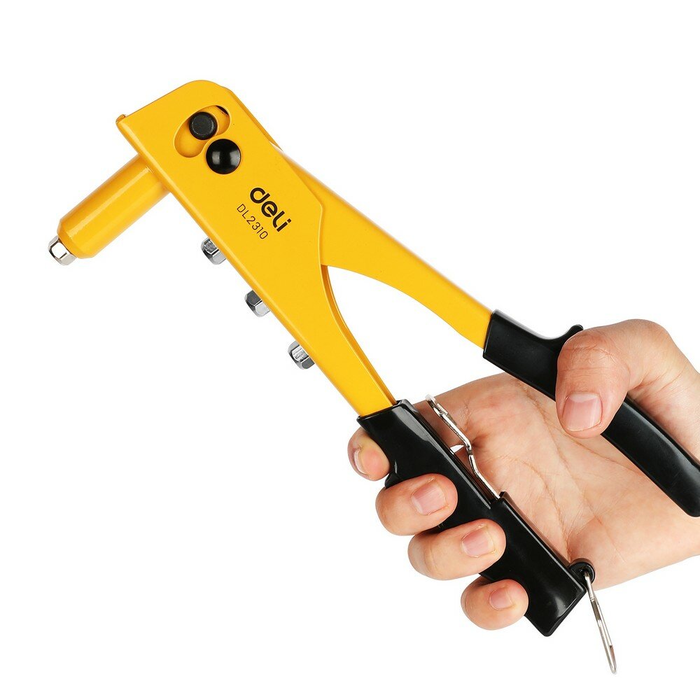 Заклепочник Deli Ручной заклепочник Deli DL2310 || 250мм, сталь 35CrMo, диаметр 2,4 / 3,2 / 4,0 / 4,8 мм уц-1-1
