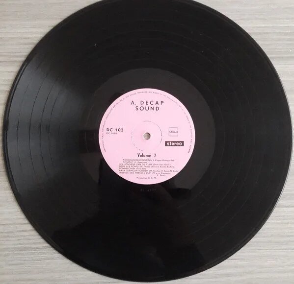 A. Decap - Sound Volume 2 Dancing Carrousel - Hulste VG+ — фото 1