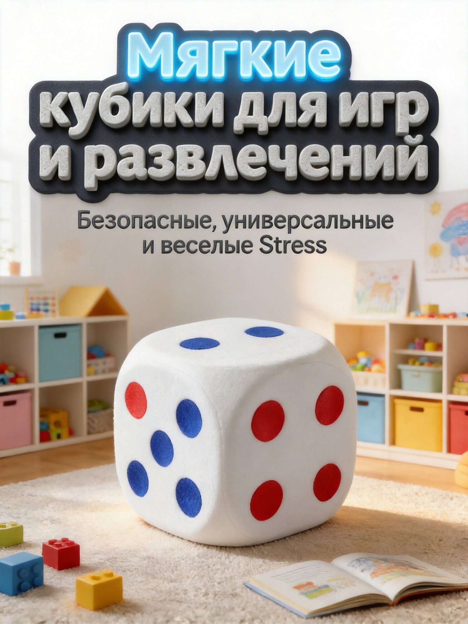 Поролоновые кубики из пенополиуретана, мягкие и безопасные для настольных игр, снятия стресса, развития моторики и обучения