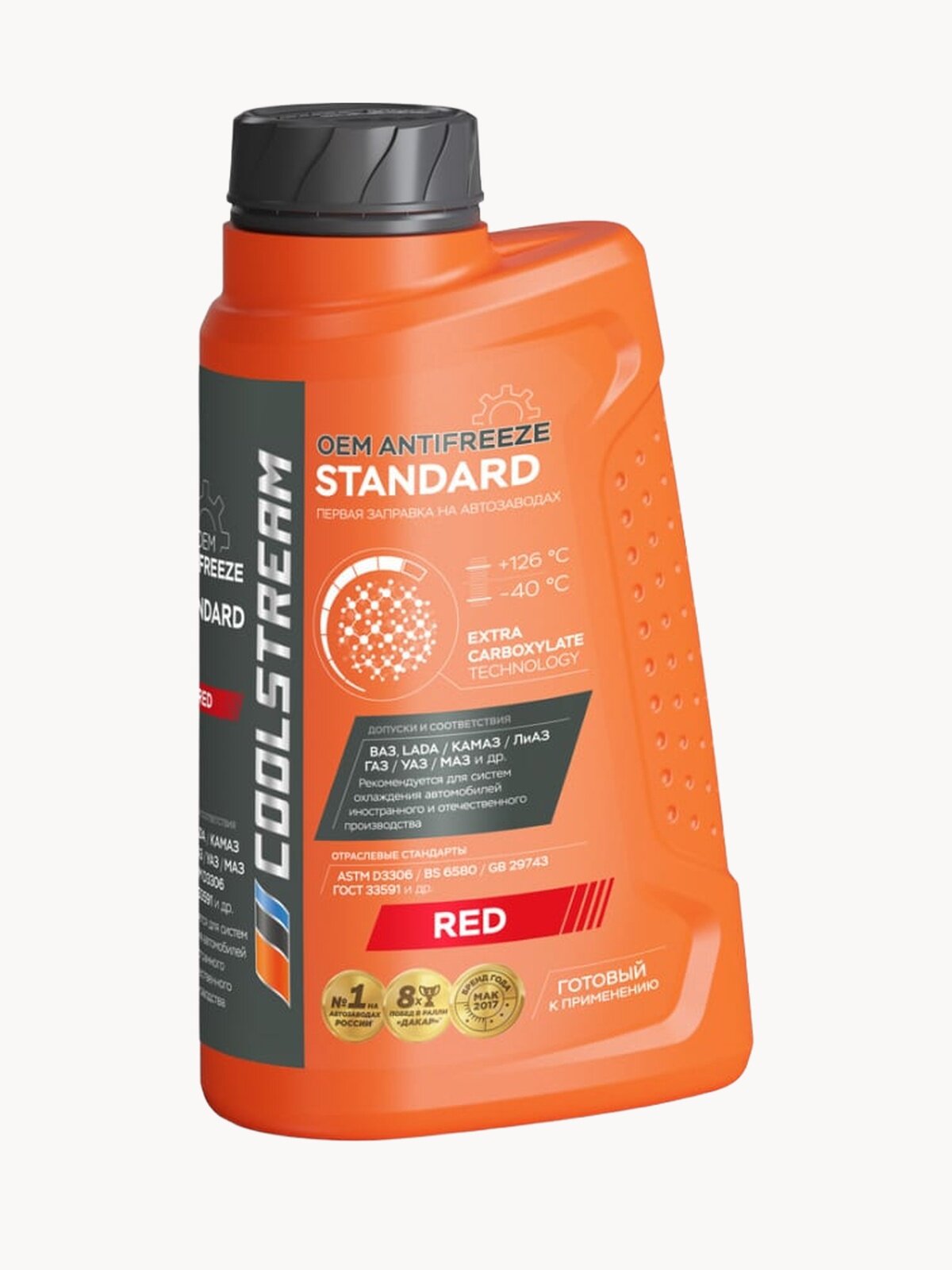COOLSTREAM CS-010201-RD Антифриз Standard 40 красный 1L