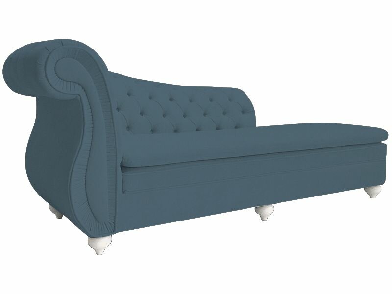 Софа Sendy для спальни, синий, велюр, раскладной, 220х95х76см