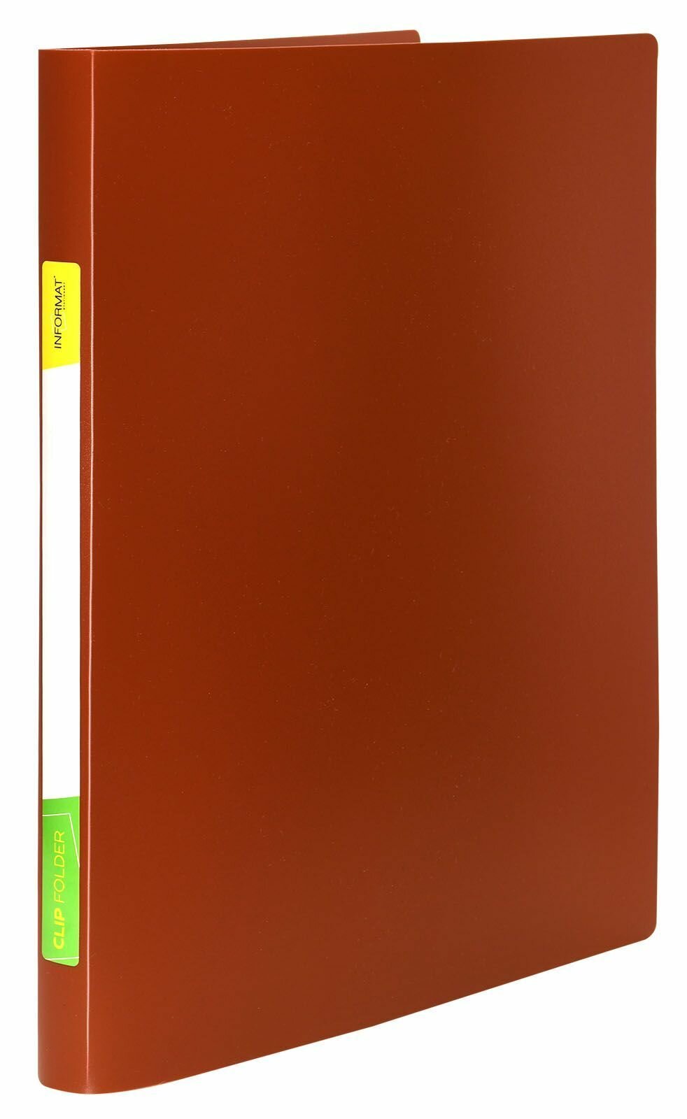 InФормат Папка с 1-м прижимом А4, пластик 550 мкм, красная