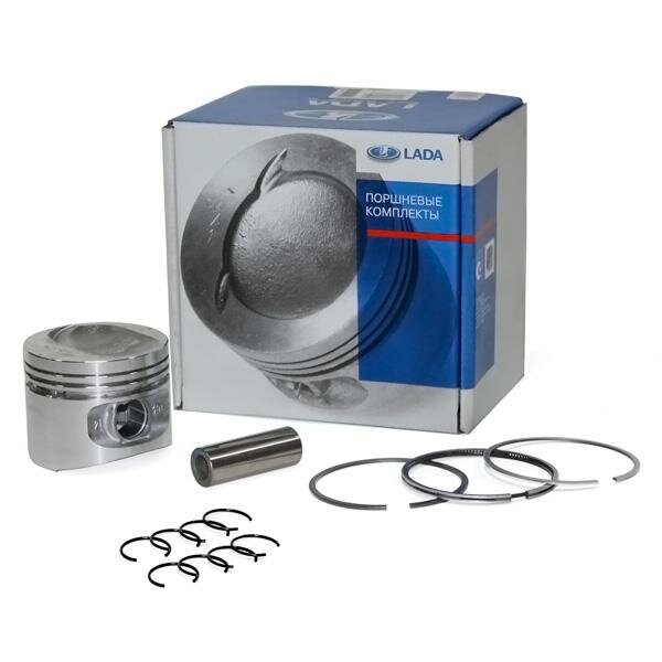 Поршневая группа кт. (4 шт.) 82,8 с кольцами ВАЗ-2110 (фирм. упак. LADA)