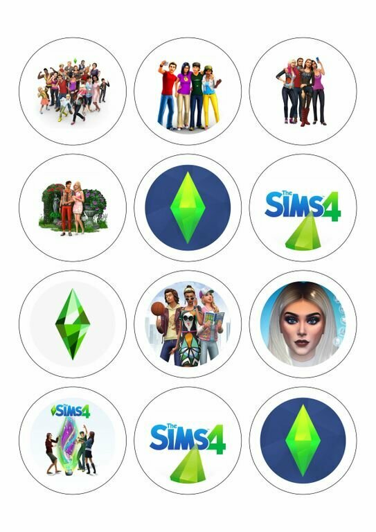 Наклейки The Sims, Симс №2