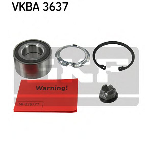 SKF VKBA3637 (0122300Q0D / 0938172002 / 110109710) подшипник ступичный Renault (Рено) Megane (Меган) II / Clio (Клио) II
