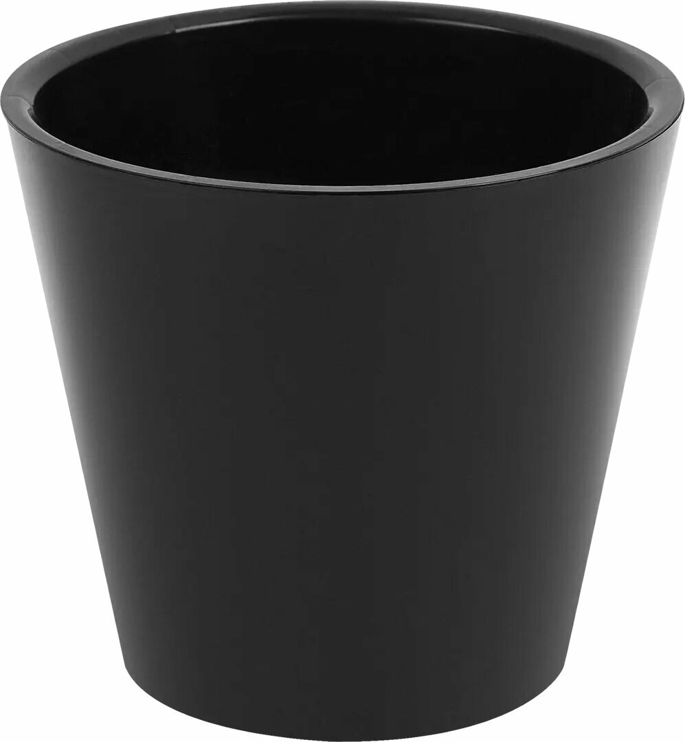 Кашпо Idi land London d23 h20.8 см v5 л пластик черный