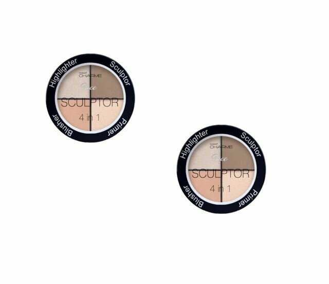 Charme Скульптор для лица 4в1 CH/SH-401, Тёплый абрикосовый, 2 уп