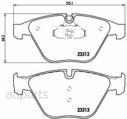 BREMBO P06054 Колодки тормозные дисковые