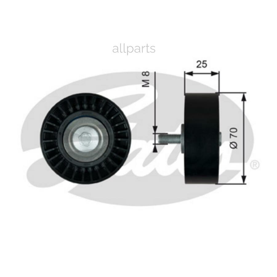 GATES T36768 Ролик приводного ремня
