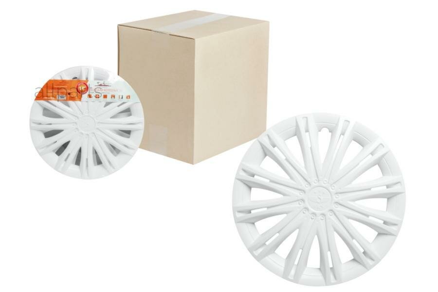 AIRLINE AWCC-14-12 Колпаки колесные 14" "Скай", белый, к-т 2 шт.