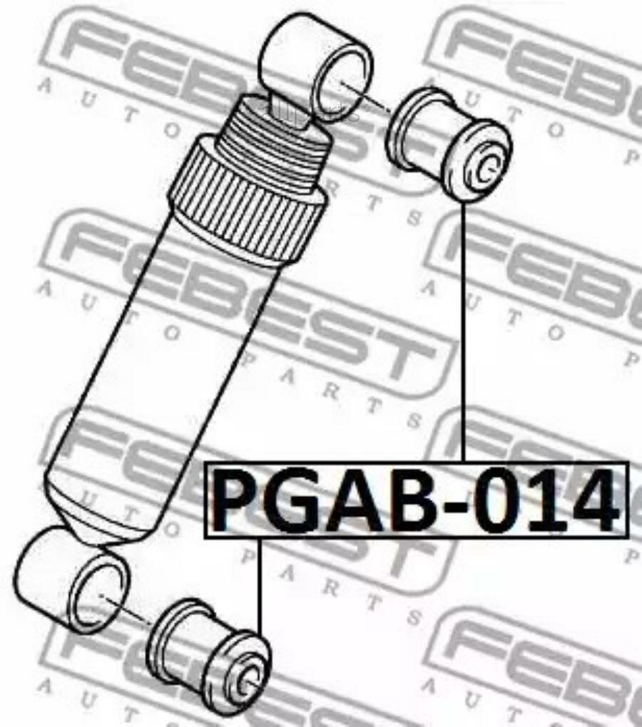 FEBEST PGAB-014 Сайлентблок заднего амортизатора PSA Berlingo I/Partner I all 96->2008 FEBEST PGAB-014