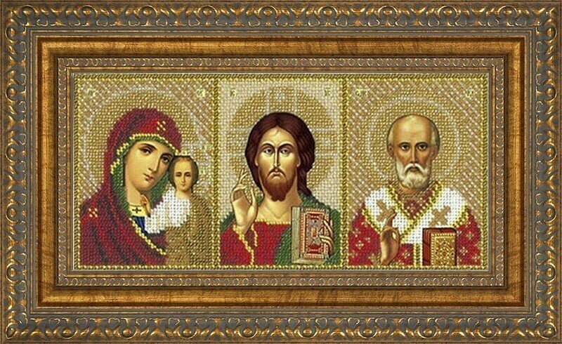 Мир багета Р043 484-120_ПЛ Рама для иконы Русская искусница, 27.3 х 13 см