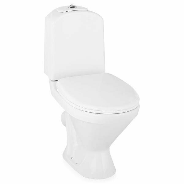 Унитаз-компакт Classic Comfort (косой вып, ниж. подв,2-реж. арм, сид. дюропл. м/л), SANITA LUXE