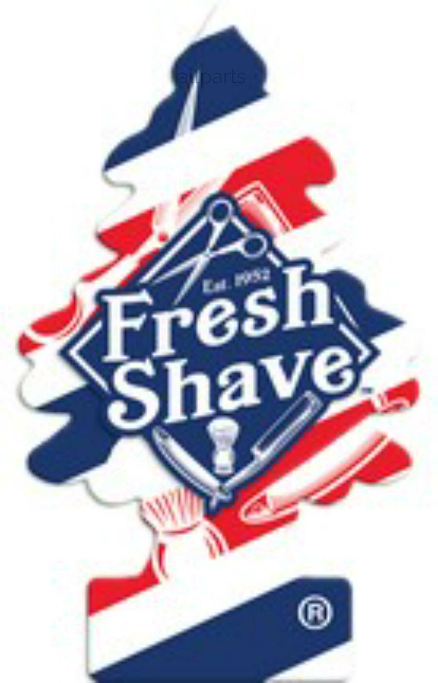 LITTLE-TREES U1P-17068-RUSS Ароматизатор пропитанный подвесной пластинка Елочка Барбершоп Car-Freshner U1P-17068-RUSS