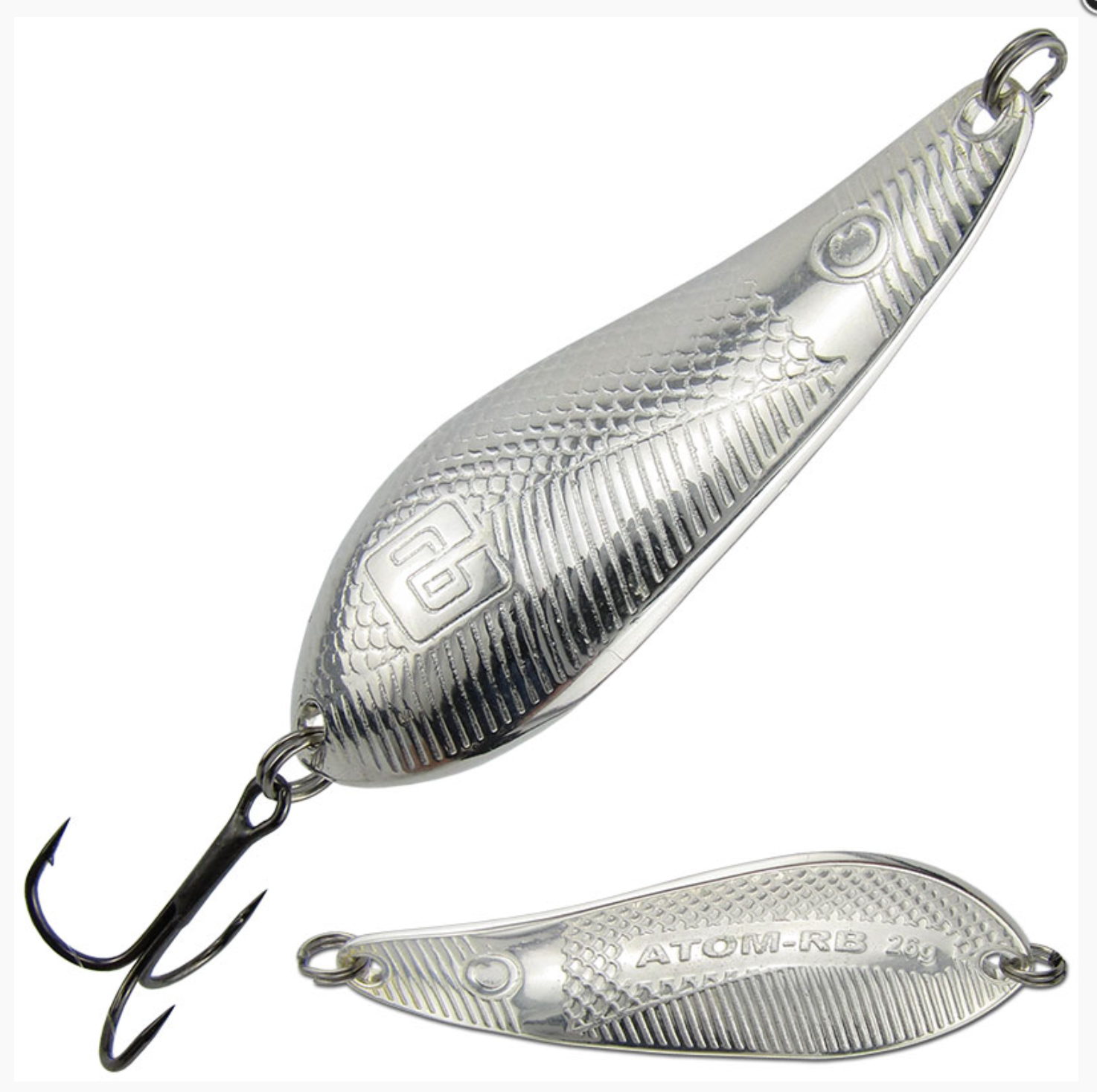 Блесна из латуни RB (Русская Блесна) Атом 13г - 01, 60mm