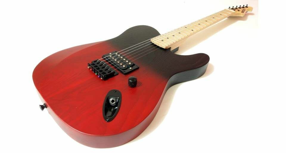 Электрогитара Inspector TT-3-red-black, корпус Ясень, гриф Клен, 22 лада