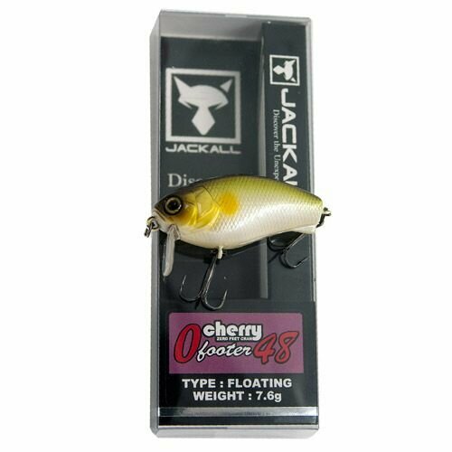 Воблер JACKALL CHERRY ZERO FOOTER 48F 7.6g цвет PEARL AYU