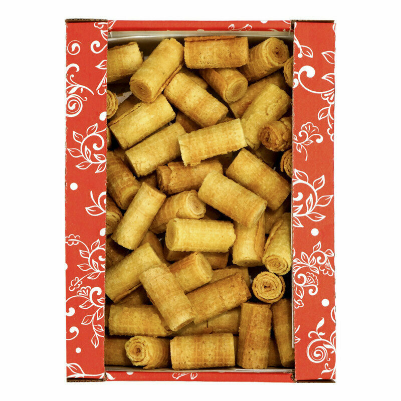 Вафли - рулетики "Кот Федот" кофе с молоком, 3 коробки по 3 кг