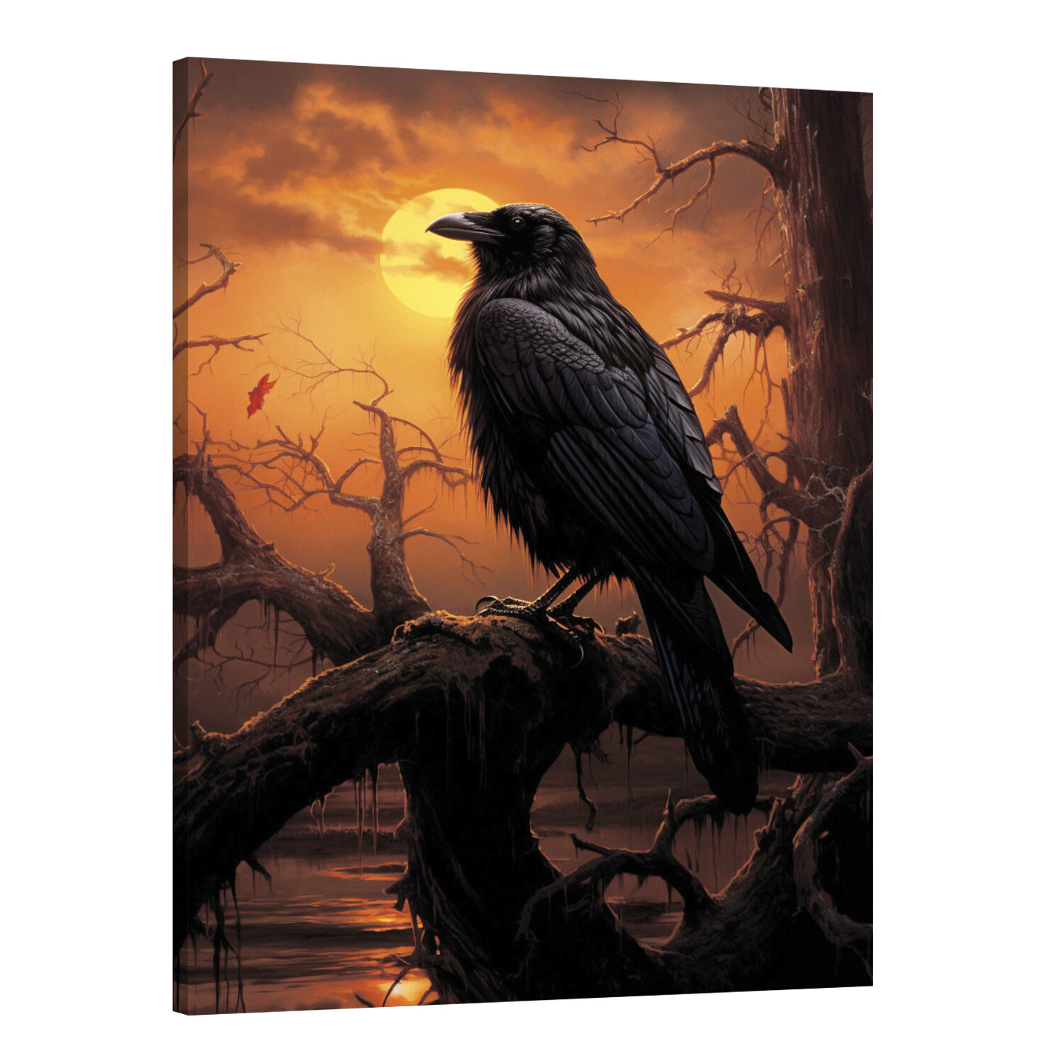 Интерьерная картина 50х70 "Вороний взгляд"