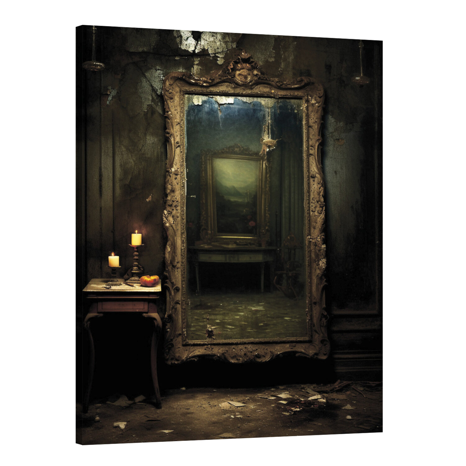 Интерьерная картина 50х70 "Таро: Магическое зеркало"