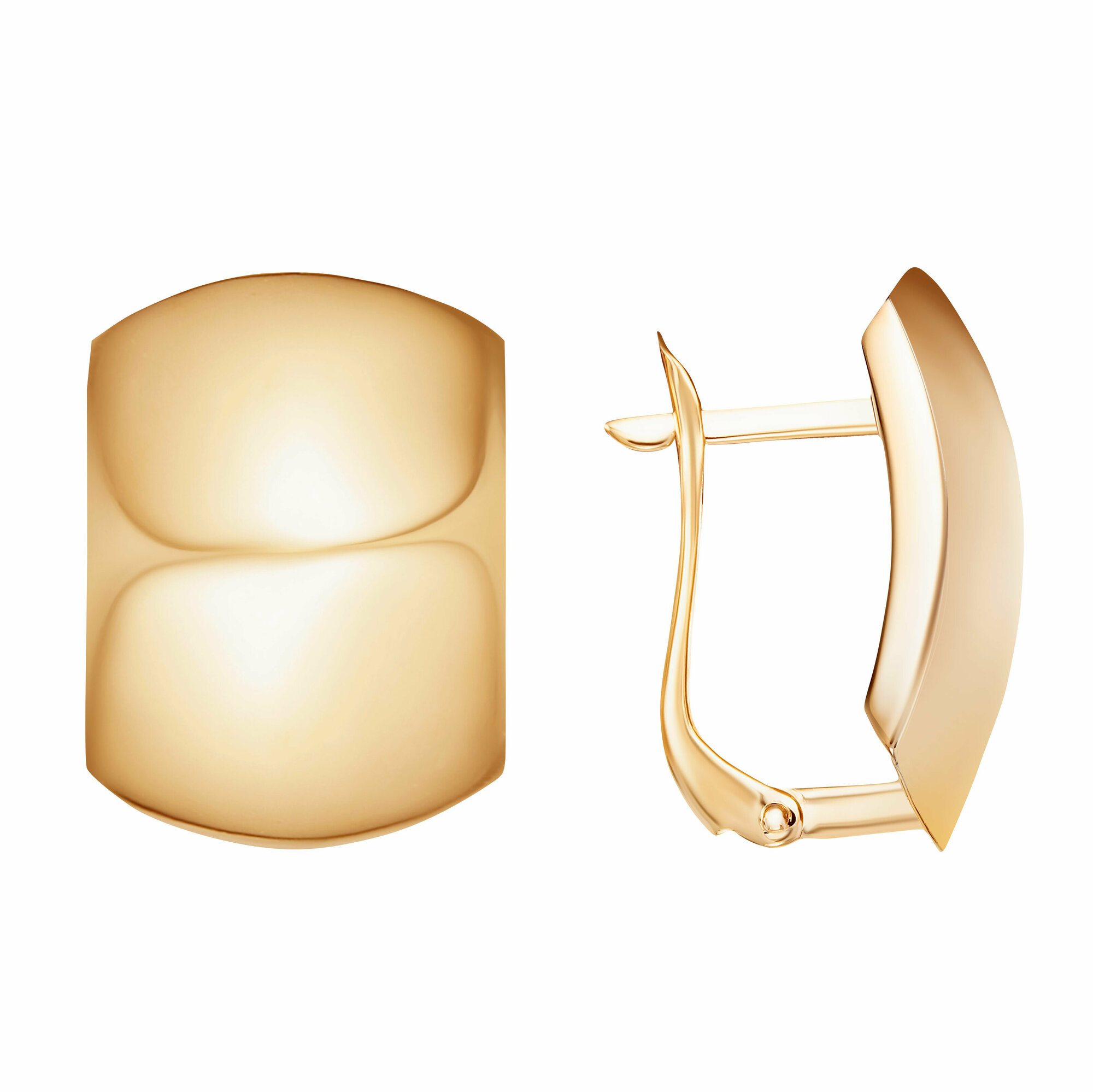 Серьги, красное золото, 585 проба