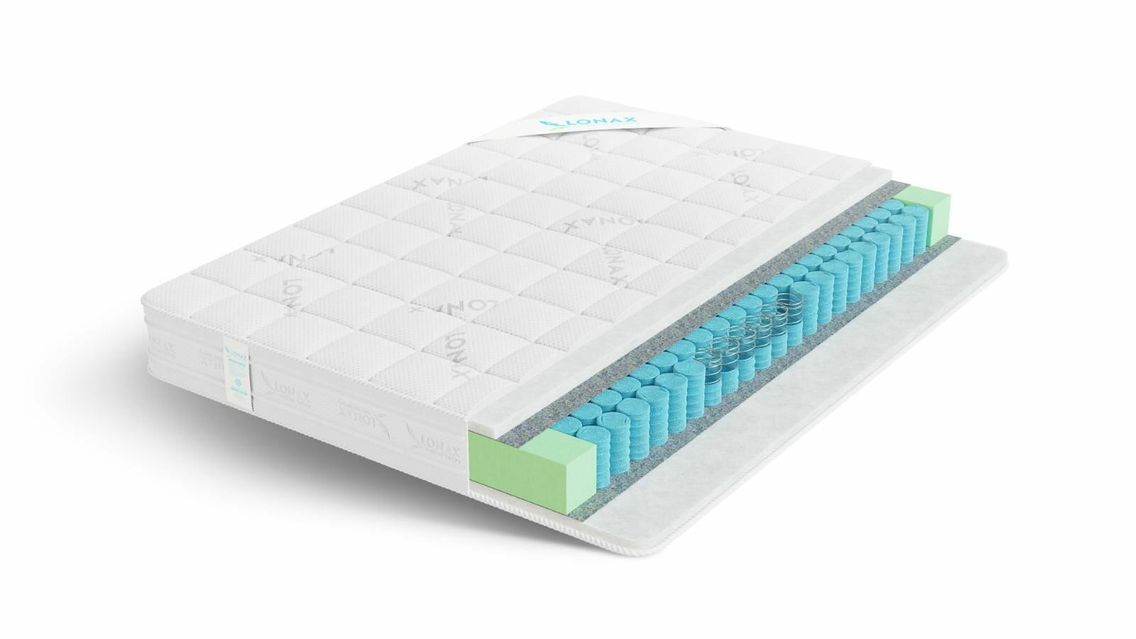 Матрас LONAX STRUTTO TFK (256 П/М2) 160 см 160/200 см Размеры: Высота 210мм Глубина 2000мм Ширина 1600мм