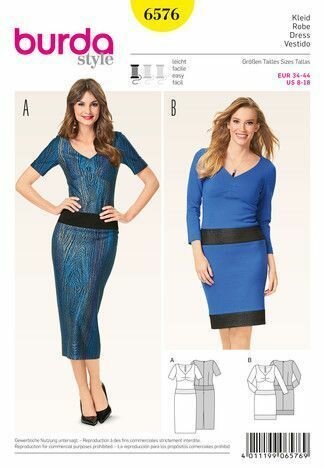 Выкройка Burda 6576- Платье