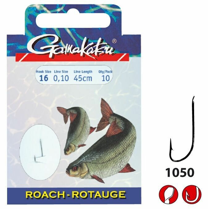 Крючок Gamakatsu Hook BKS-1050N Roach 45см №20 d0.08