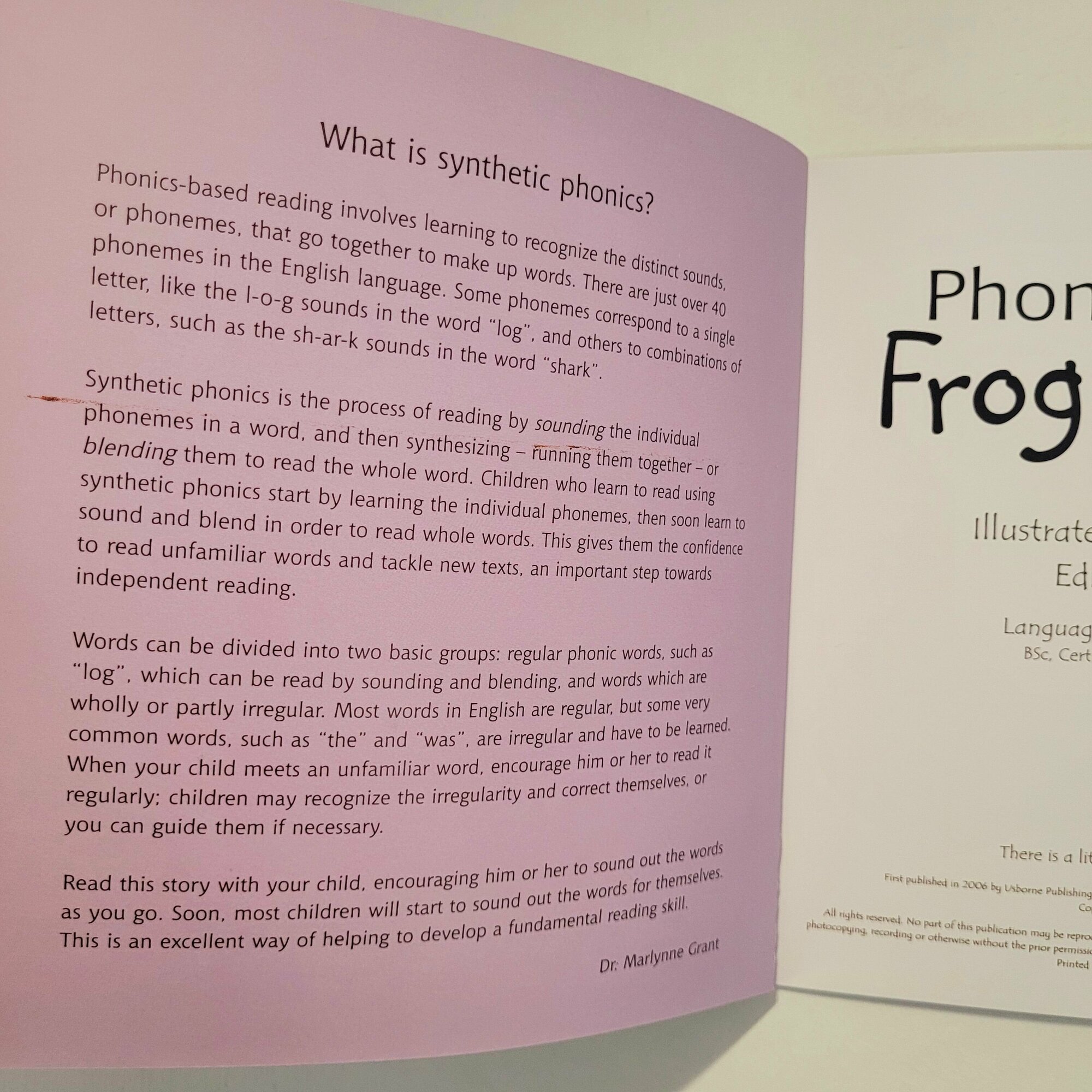 Usborne Phonics Readers. Frog on a Log. — фото 1