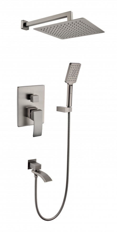 Душевая система Grocenberg, скрытый монтаж, антиизвестковое покрытие